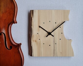 Guarneri Model Wooden Clock Violin Shape - Etsy