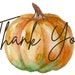 Printable Pumpkin Fall Thank You Card, Autumn Thank You Card, Fall ...