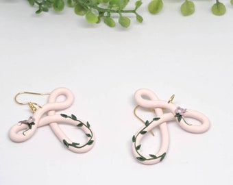 Pink Clay Earrings - Etsy