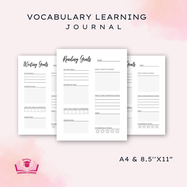 Vocabulary Learning Journal (printable) - Etsy