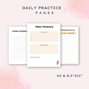 Lingolog: Your Language Learning Journey Journal printable - Etsy Canada
