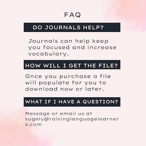 Lingolog: Your Language Learning Journey Journal printable - Etsy Canada