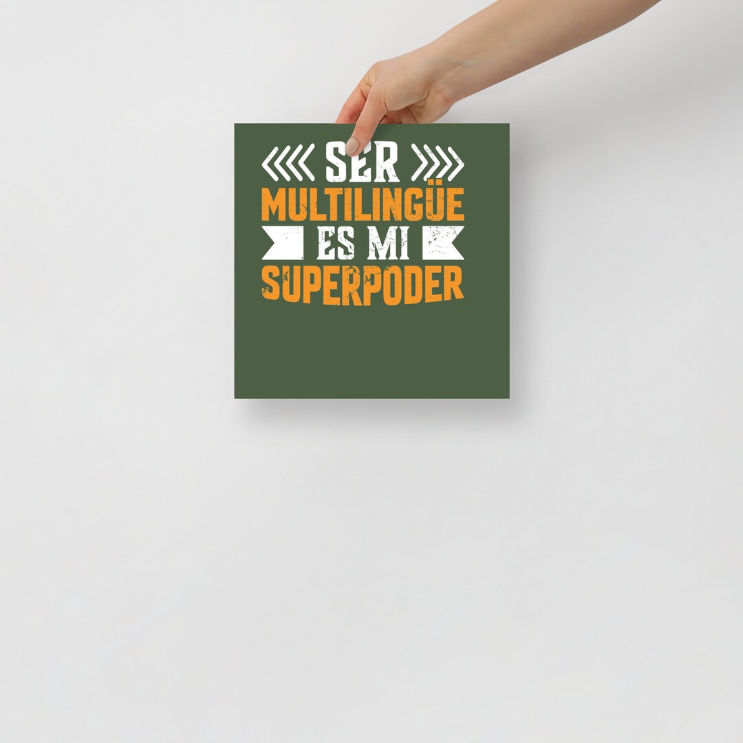 Being Multilingual is My Superpower Poster (in Spanish) - Etsy