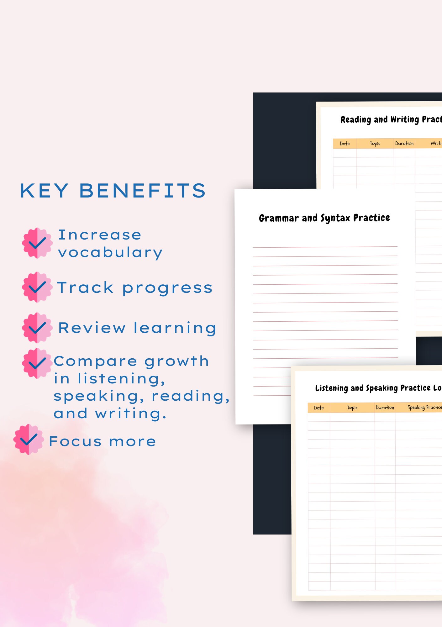 Lingolog: Your Language Learning Journey Journal printable - Etsy Canada