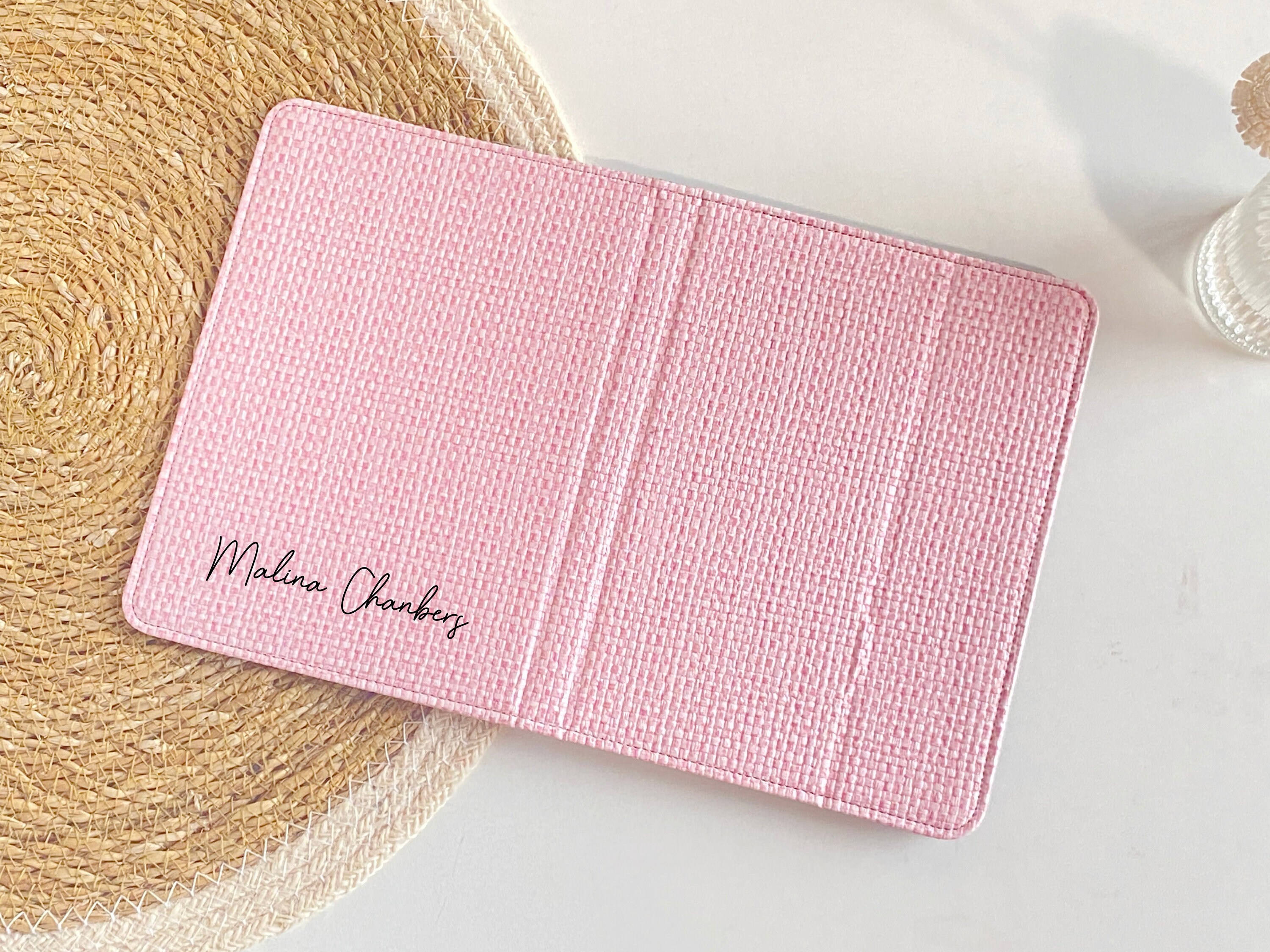 Cute Peach Woven Leather Personalization Kindle Case, Custom Kindle ...