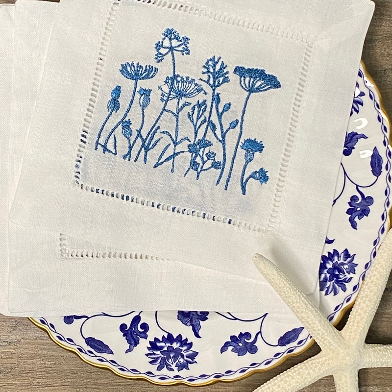 Embroidered Napkins - Etsy
