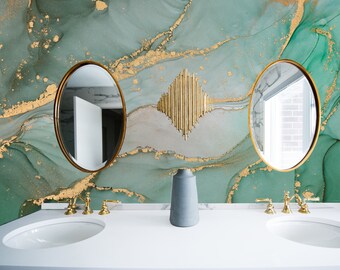 Art Deco Wallpaper Fan-shaped Art Deco Pattern - Etsy Canada