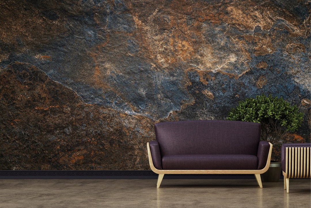 Ore Granite Stone stone Look Wallpaper texture Wallpaper - Etsy UK