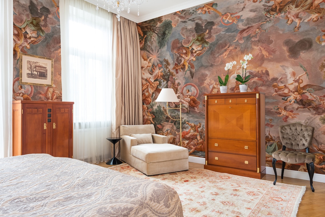 Renaissance Fresco Art Wallpaper: Peel and Stick Ceiling Decor - Etsy
