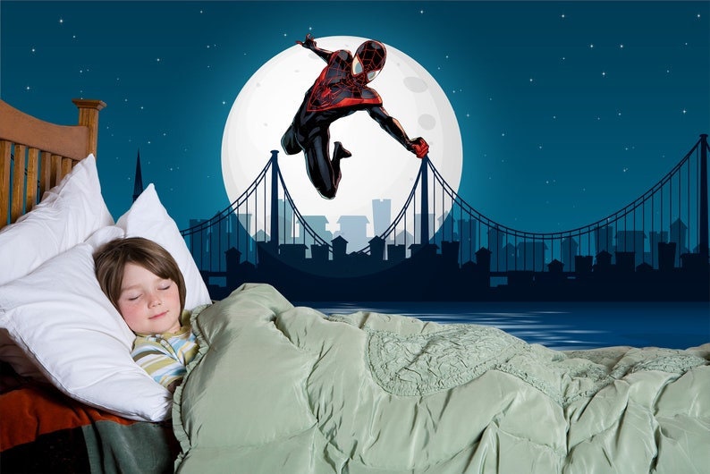 Spider-man Kids Room Wallpaper Peel and Stick Removable - Etsy