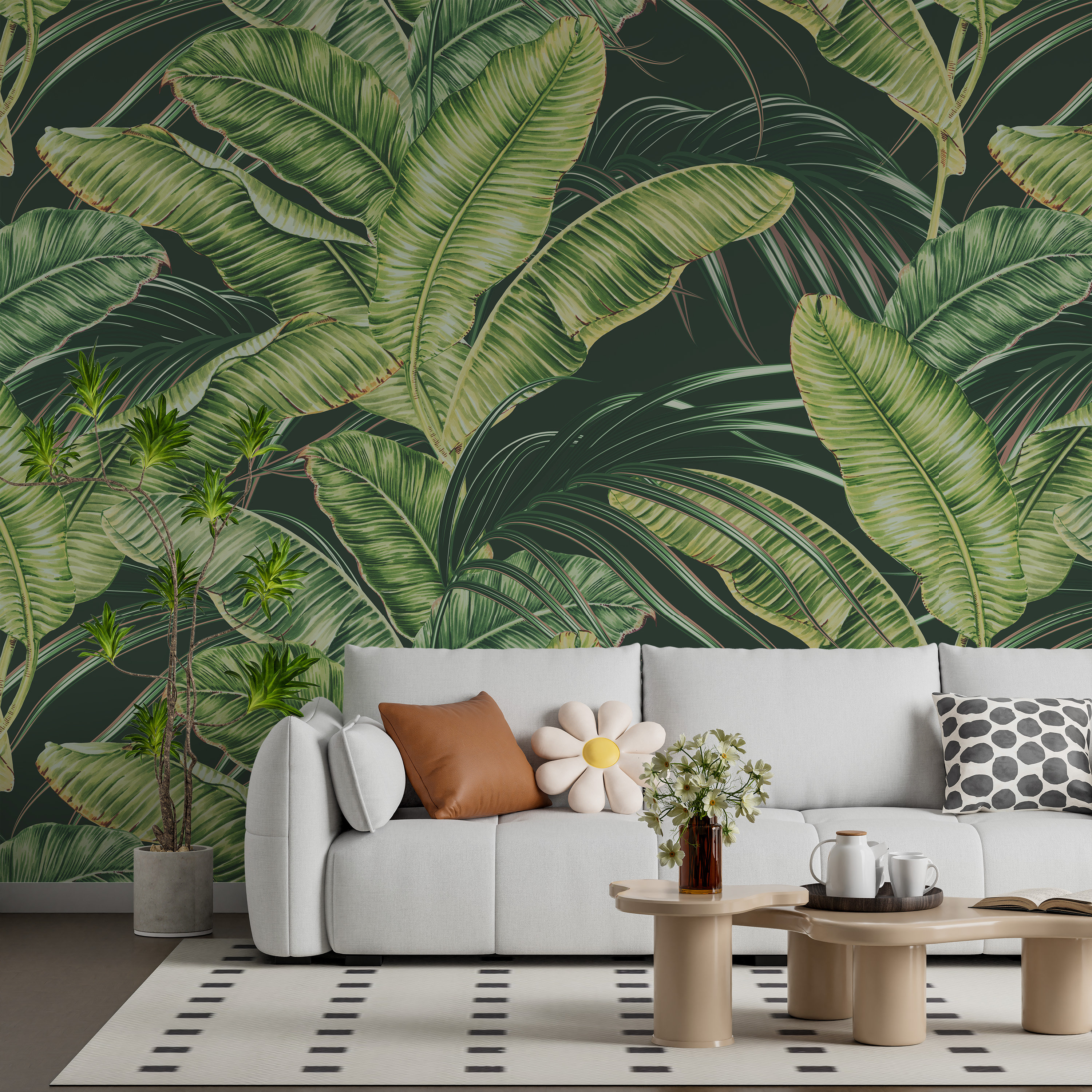 Banana Leaf Peel And Stick Wallpaper
