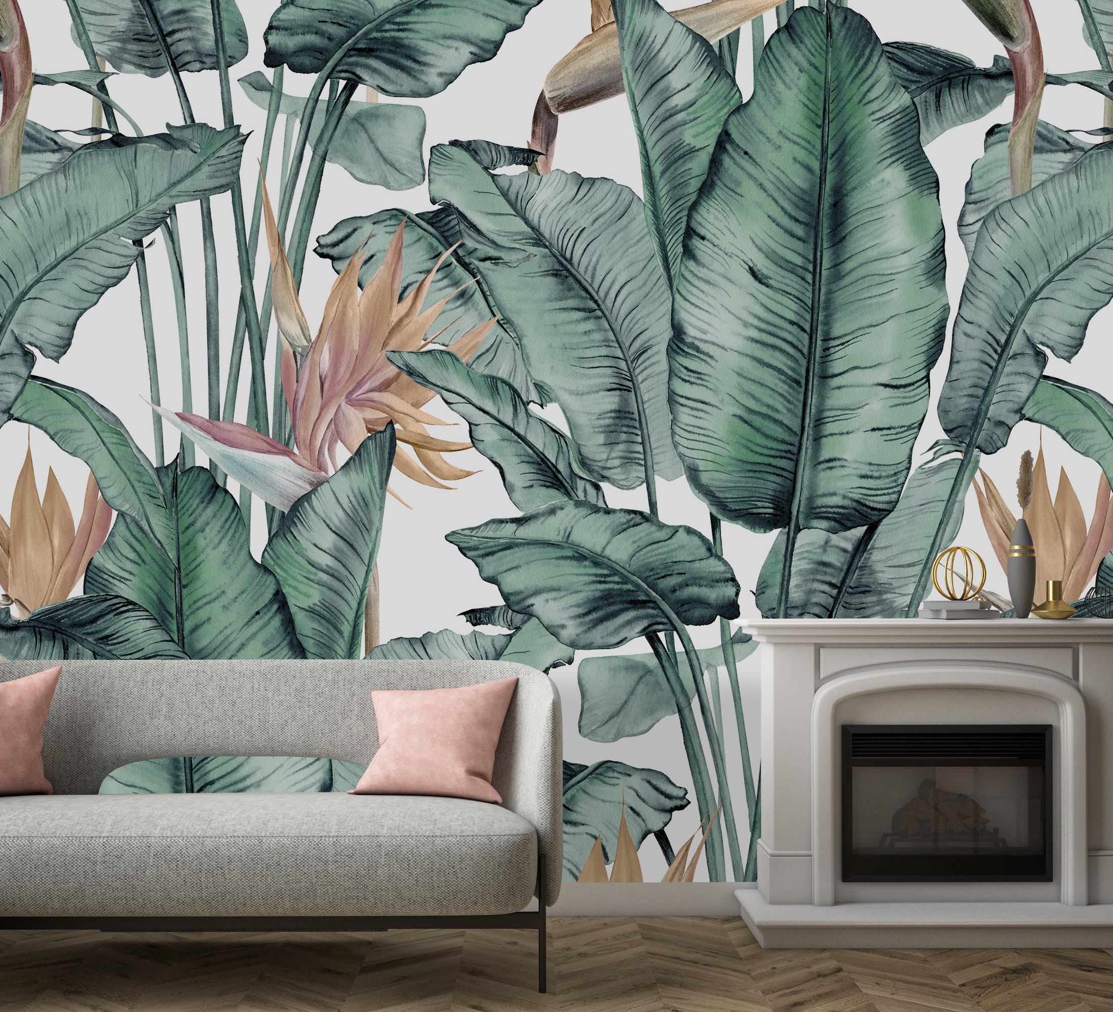 Banana Leaf Peel And Stick Wallpaper