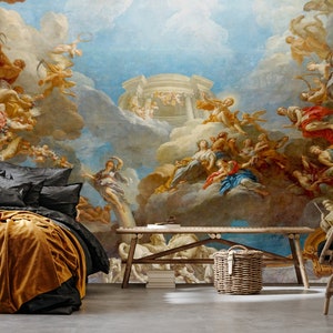 Renaissance Art Wallpaper | Peel and Stick | Ceiling Wallpaper | Wall ...