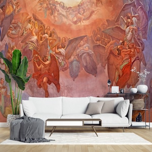 Angels Wallpaper Renaissance Choirs Art Wallpaper Peel and Stick ...