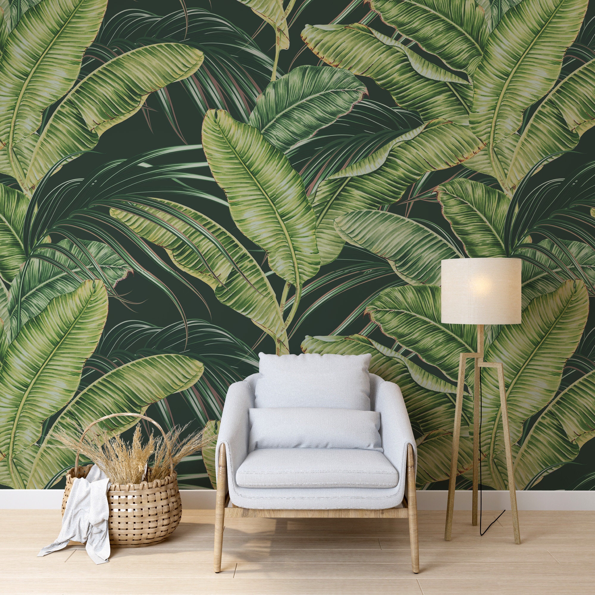 Banana Leaf Peel And Stick Wallpaper