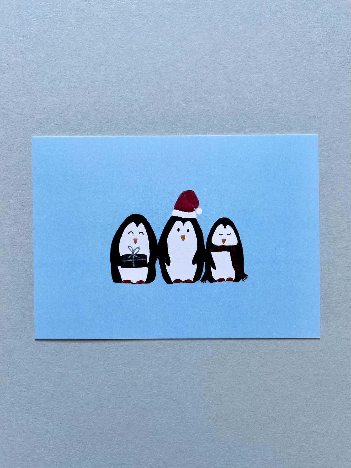 Christmas Card // Penguin // Christmas Penguins // Animal Christmas ...