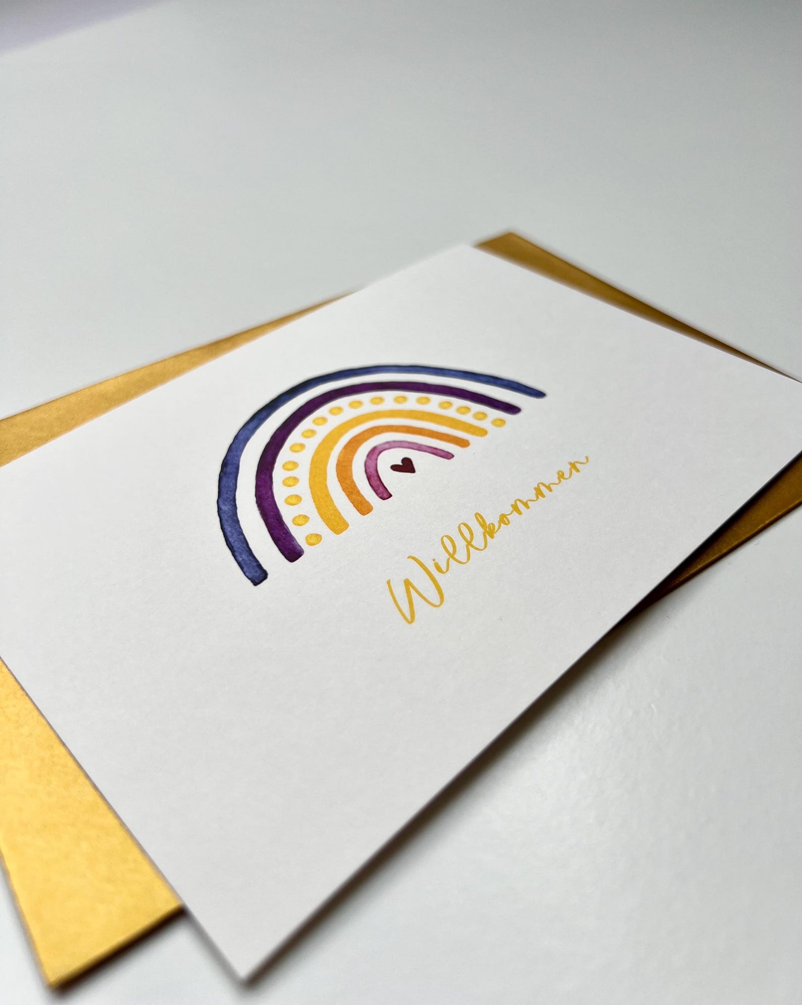 Birthday Card // Welcome // Rainbow // Birth // Baby - Etsy