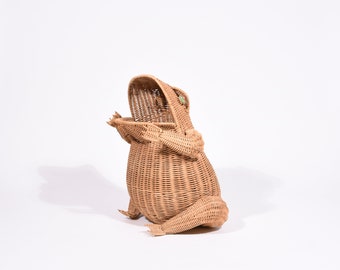 Wicker Frog Basket - Etsy