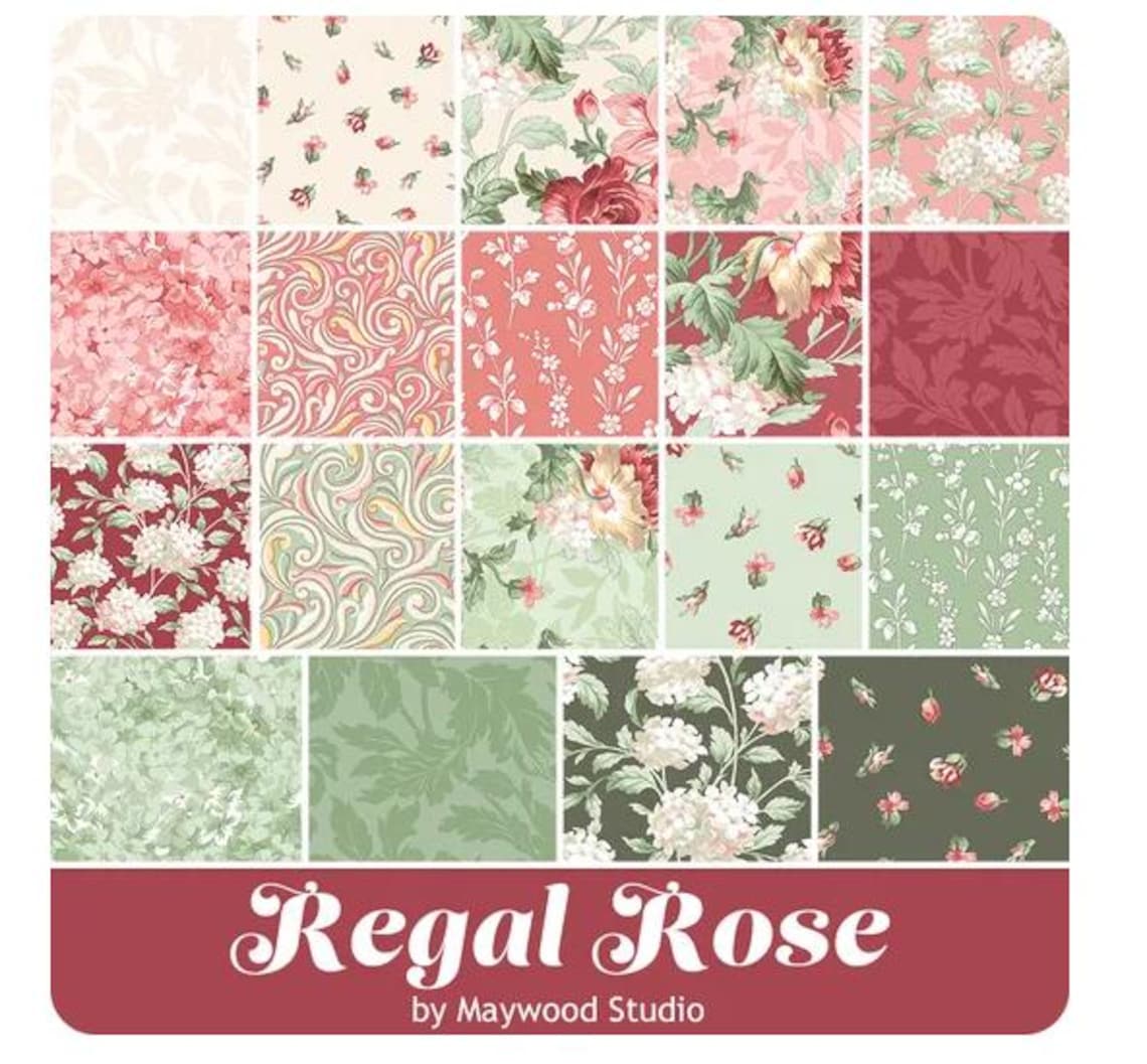 Regal Rose Fat Quarter Bundle Maywood Studio FQ-MASRERO 19 Ft Qrts - Etsy