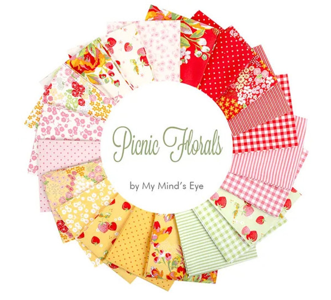 Picnic Florals Fat Quarter Bundle My Mind's Eye for Riley Blake Designs 21 Skus FQ 14610-21 - Etsy