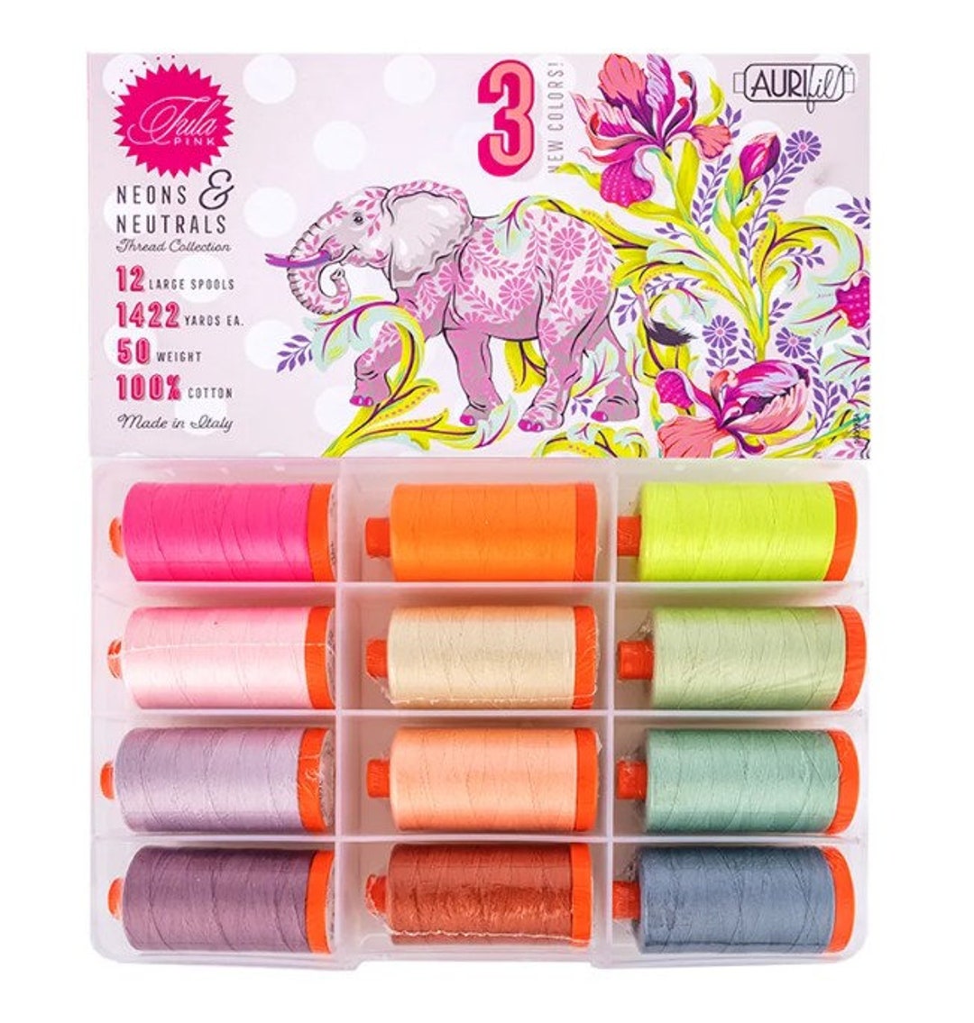 Tula Pink Neons & Neutrals Thread Collection #TP50EC12 - Etsy