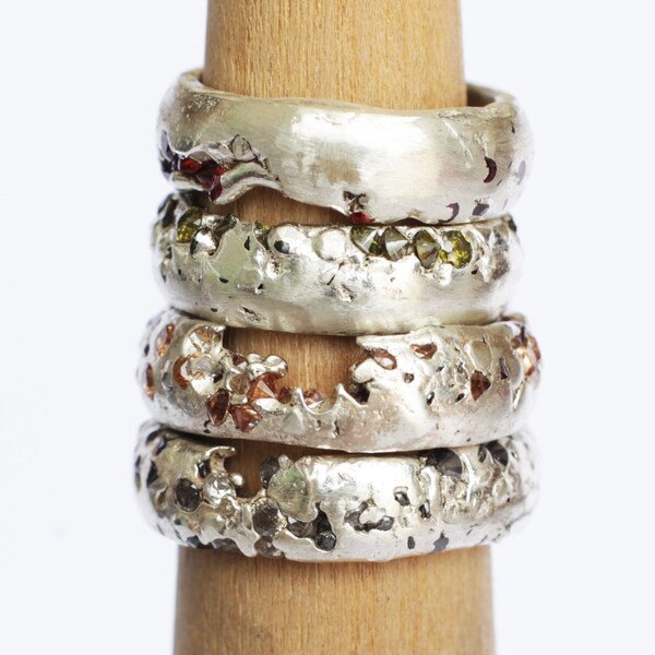 Silver Cast Ring - Etsy