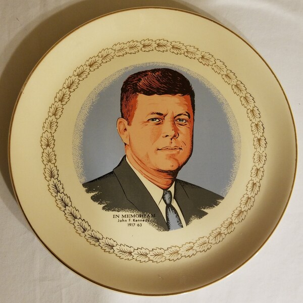John F Kennedy Plate - Etsy