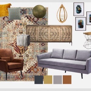 Custom Mood Board & Shopping List - Etsy