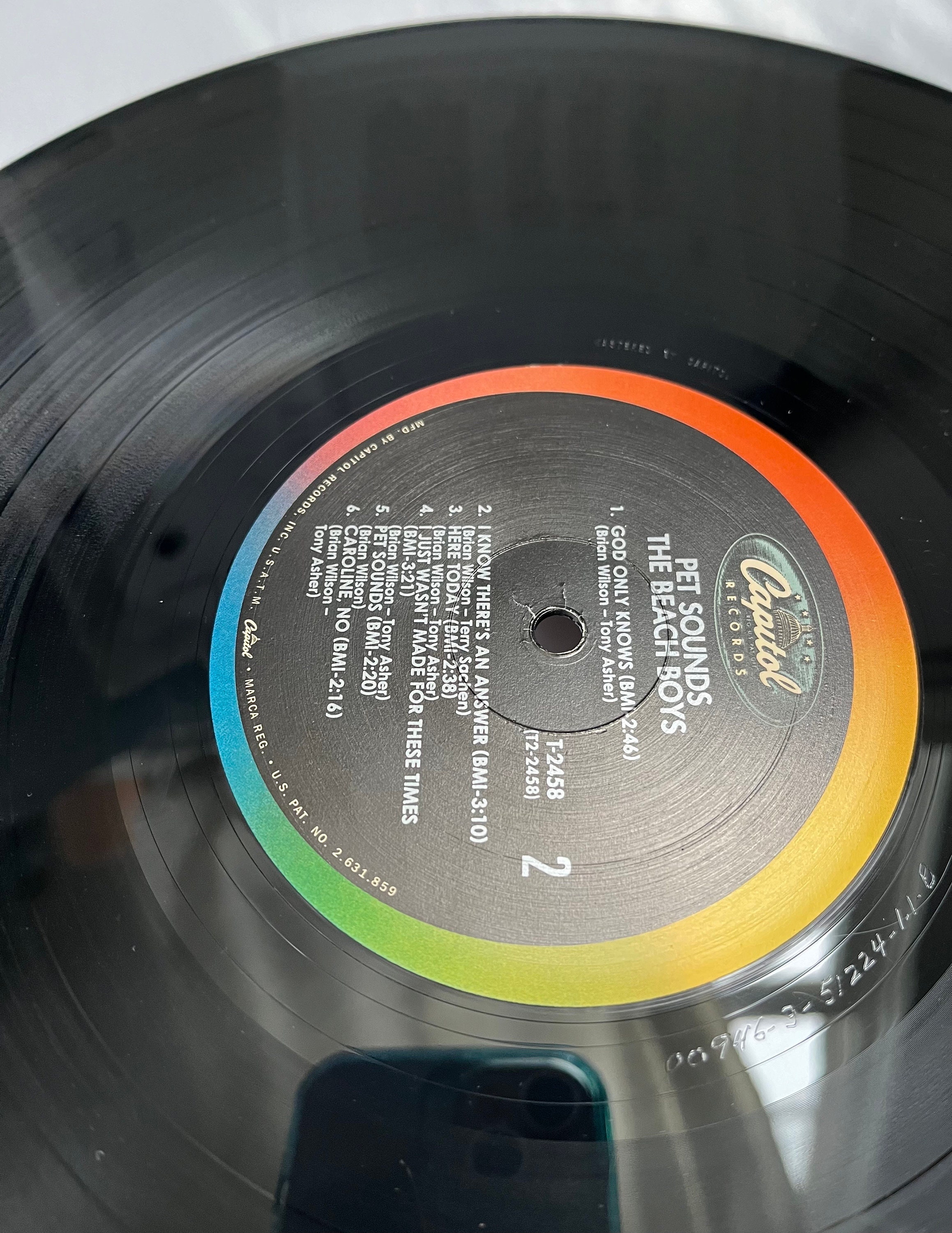 Pet Sounds Mono Ltd Ed rainbo Pressnot Ume From the Capitol Vaults Series 180 Gram RE T2458 ...