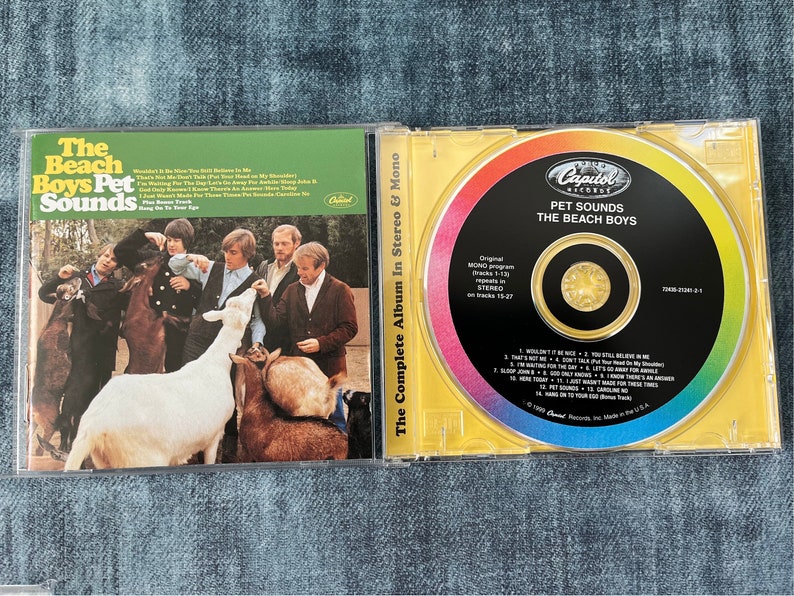 Pet Sounds Beach Boys CD 1999 Complete Album in Stereo & Mono - Etsy