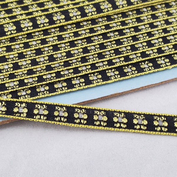 Black Jacquard Trim - Etsy