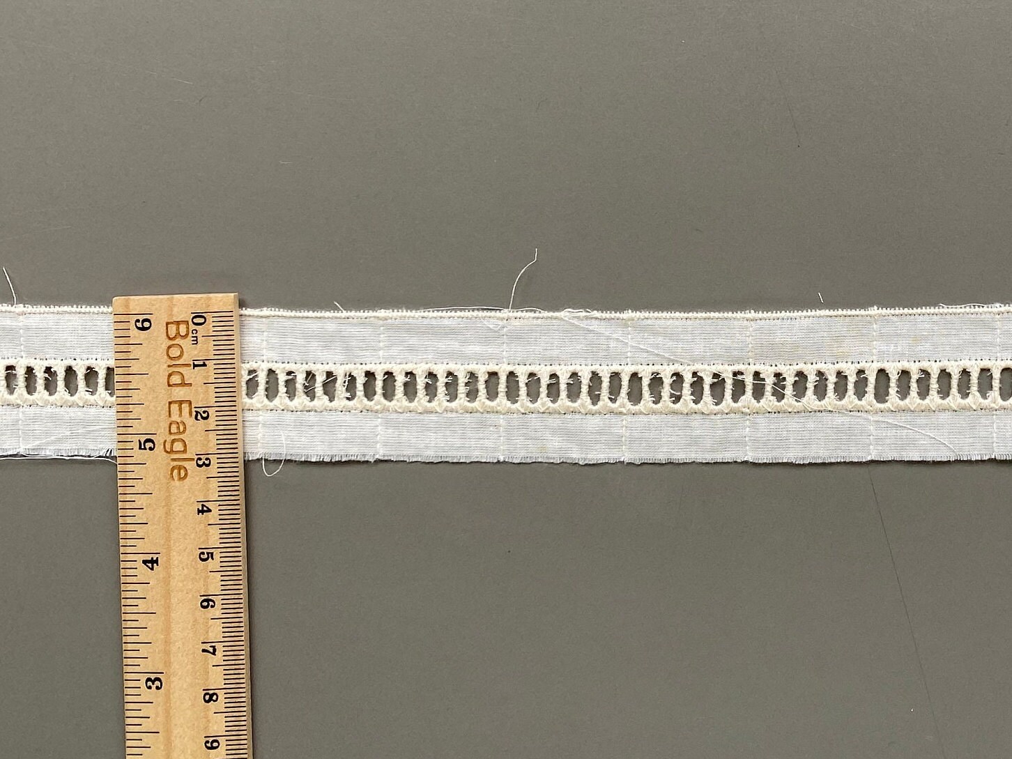 Entredeux Faggoting Ladder Cotton Lace Trim, 1 1/4" (3cm) Wide, Beige ...