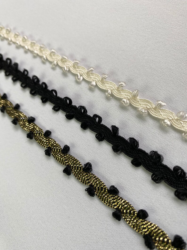 2 Yards Double Looped Edge Ric Rac Trim 3/8 0.9cm - Etsy