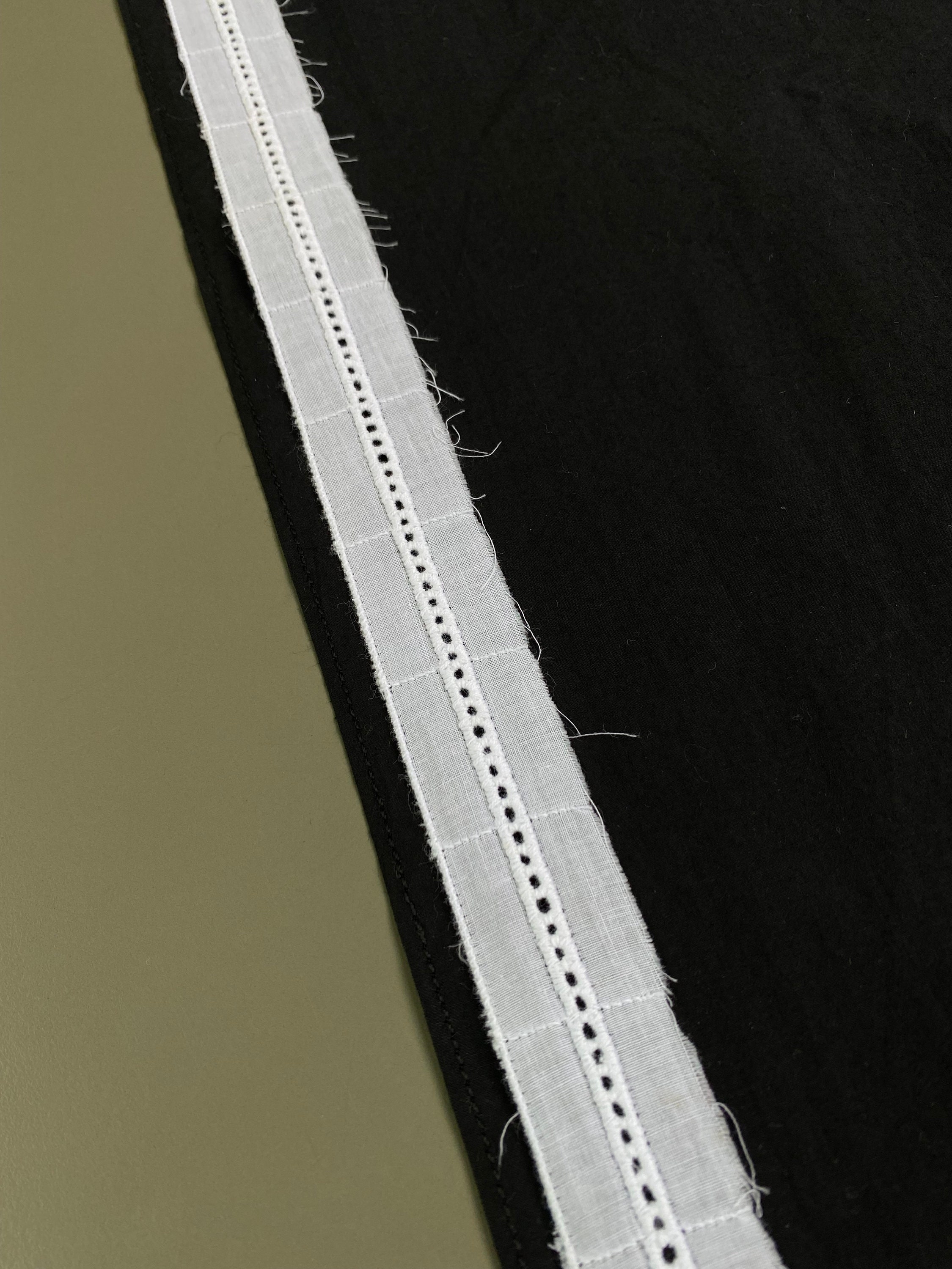 White Faggoting Ladder Cotton Lace Trim, 15/16 2.5cm Wide, Eyelet Lace ...