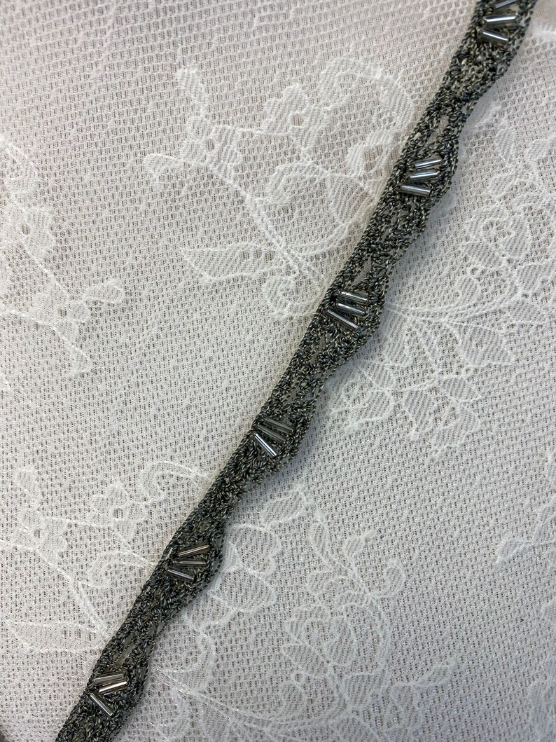Ladder Handmade Beaded Crochet Lace Trim, 1/2" 1.3 Cm Wide, Blue, Green ...