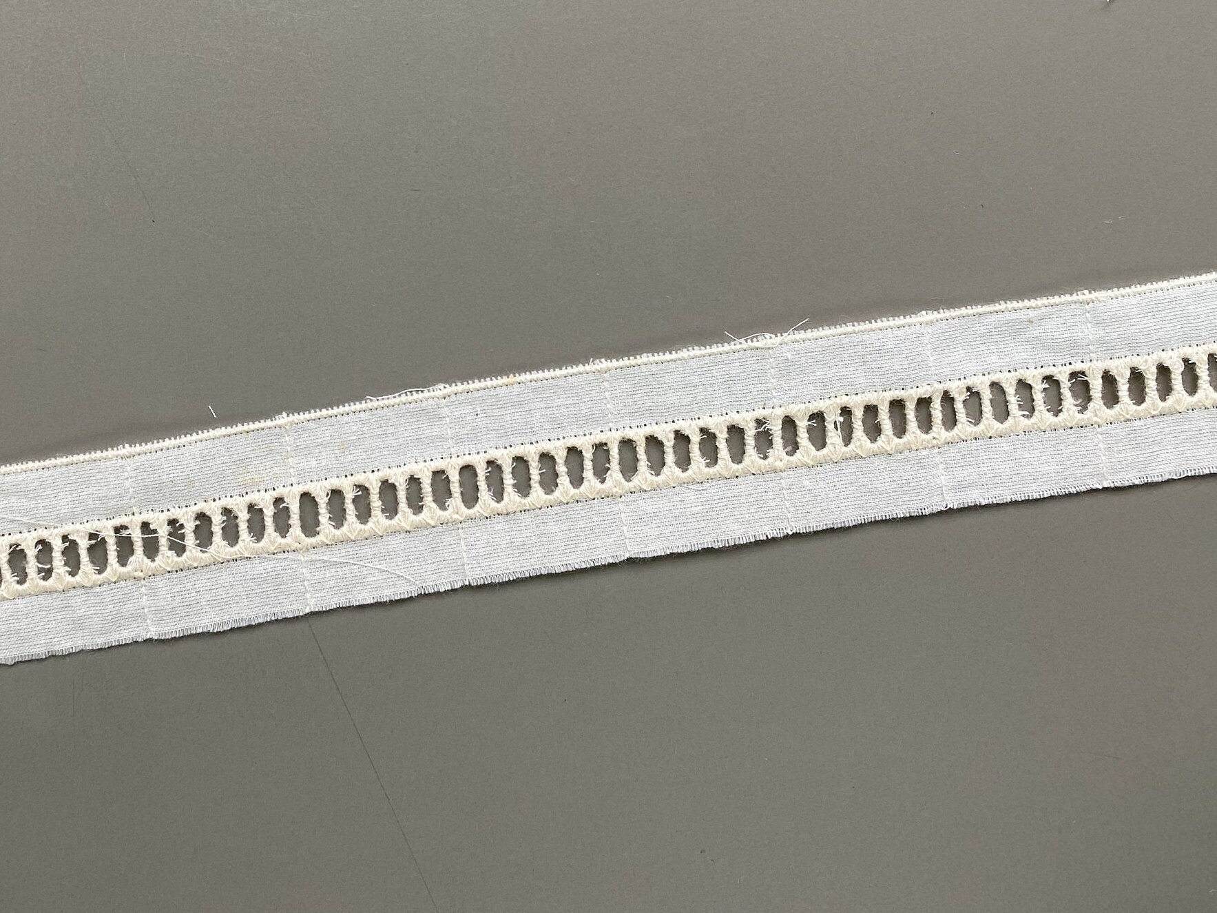 Entredeux Faggoting Ladder Cotton Lace Trim, 1 1/4 3cm Wide, Beige ...