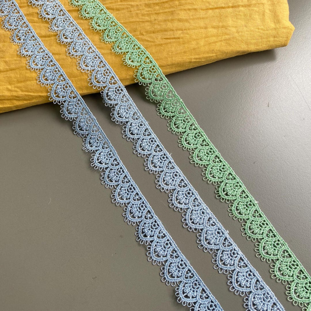Classic Geometric Scallop Loop Edge Polyester Venice Lace Trim, 3/4" 1 ...