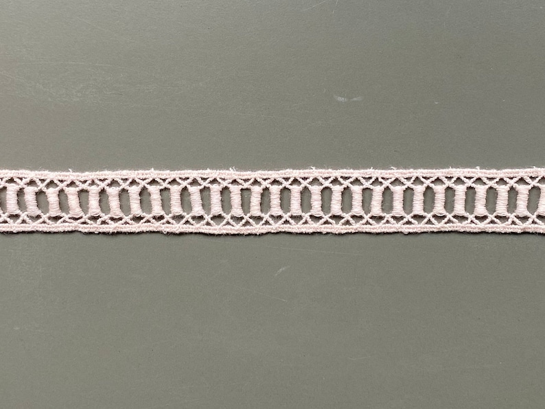 Ladder Entredeux Cotton Venice Lace Trim, 1 1/8" 1.7 Cm Wide, Guipure ...