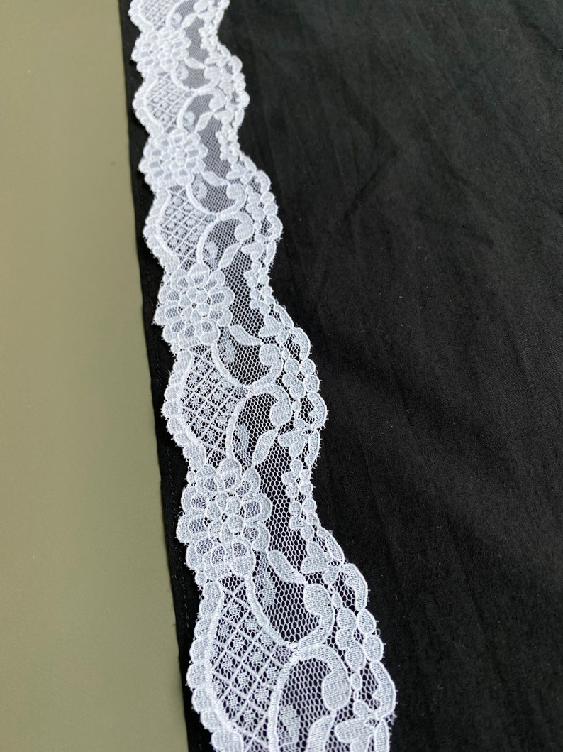 3 Yards Classic Floral Galloon Lace Trim, 1 5/8 4.2cm Wide, Blue, Navy ...