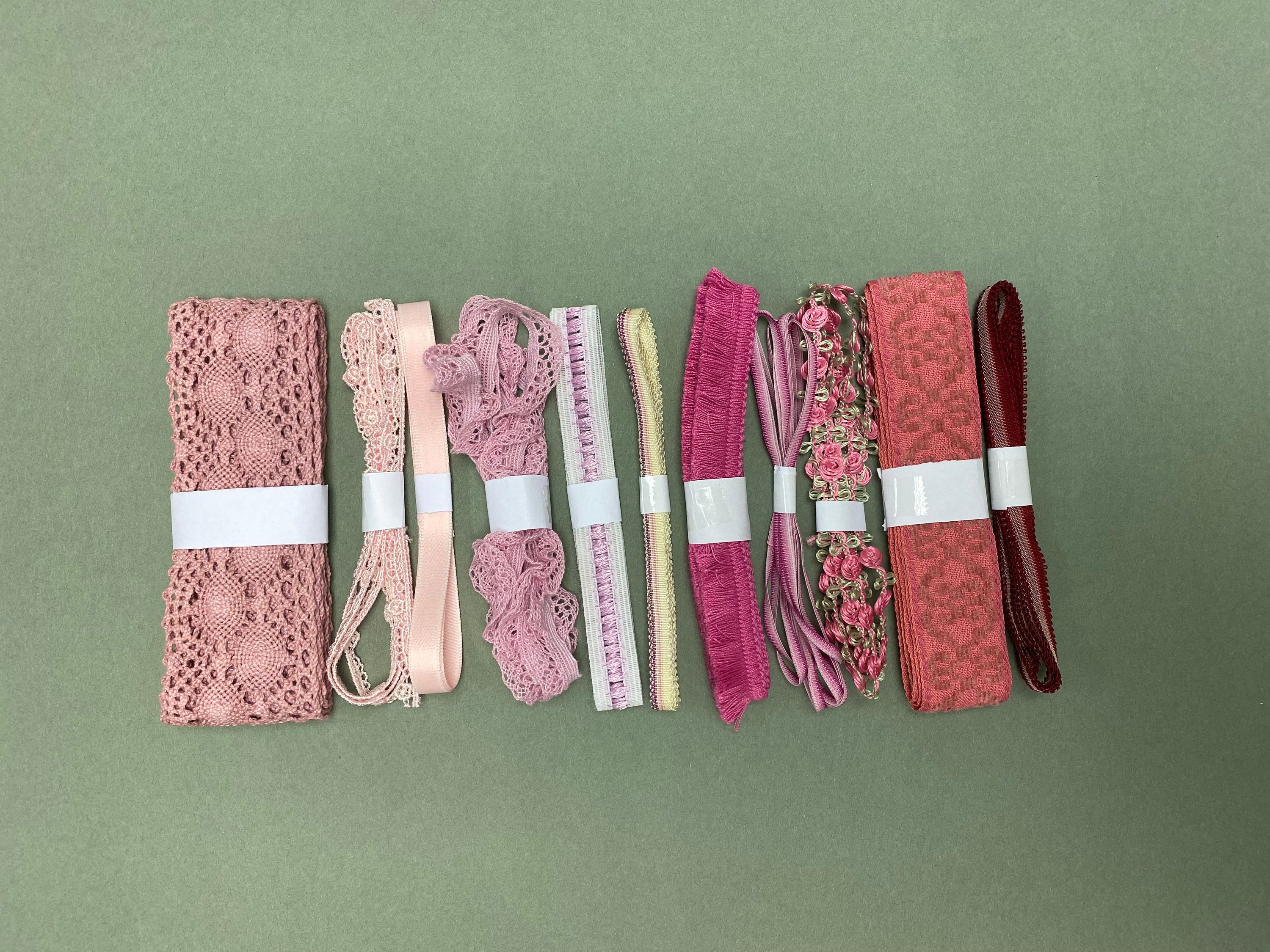 Assorted Trim Bundle - the Pink Collection, 11 Trims (1 - 2 Yards Long ...