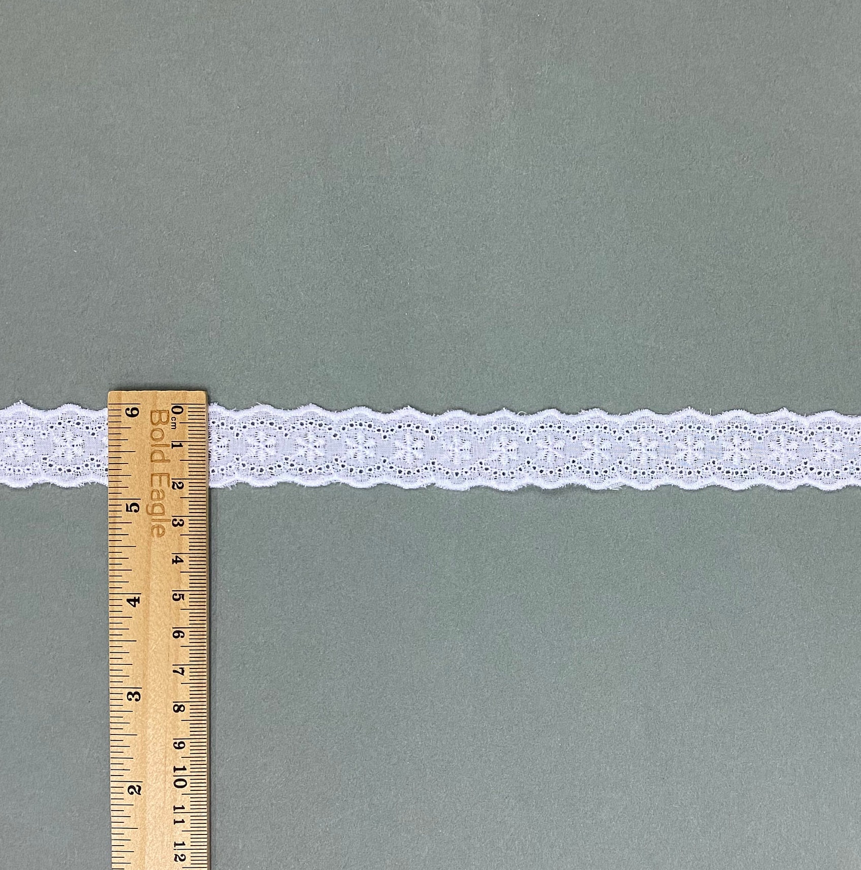 White Narrow Scalloped Edge Broderie Anglaise Lace Trim, 3/4 7/8 2 Cm 2 ...