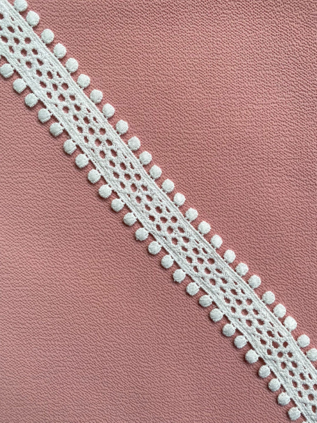 Circle Edge Cotton Venice Lace Trim, 1 1/8 Wide, Ivory, Guipure Lace ...