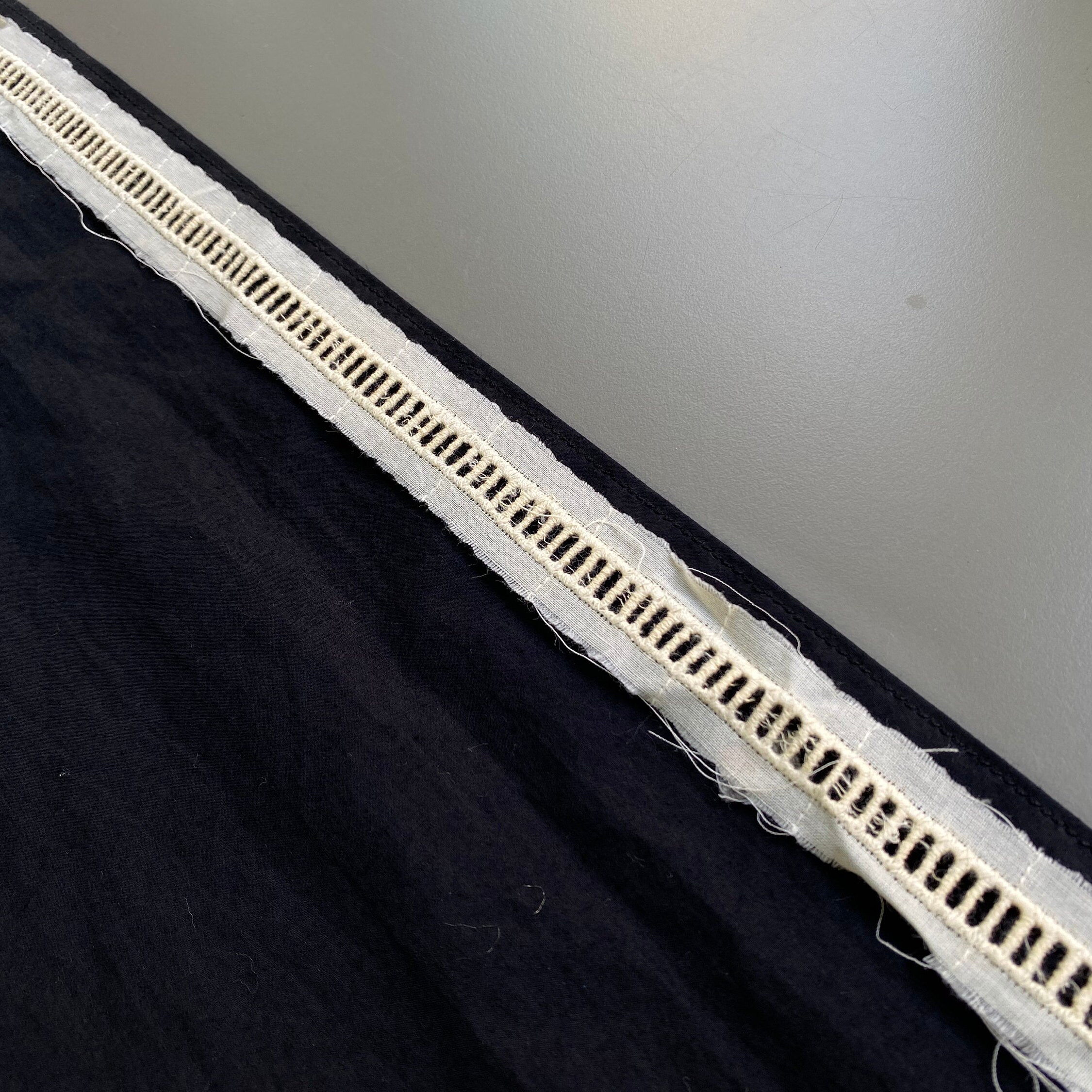 Beige Faggoting Ladder Cotton Lace Trim With Narrow Seam Allowance, 7/8 ...