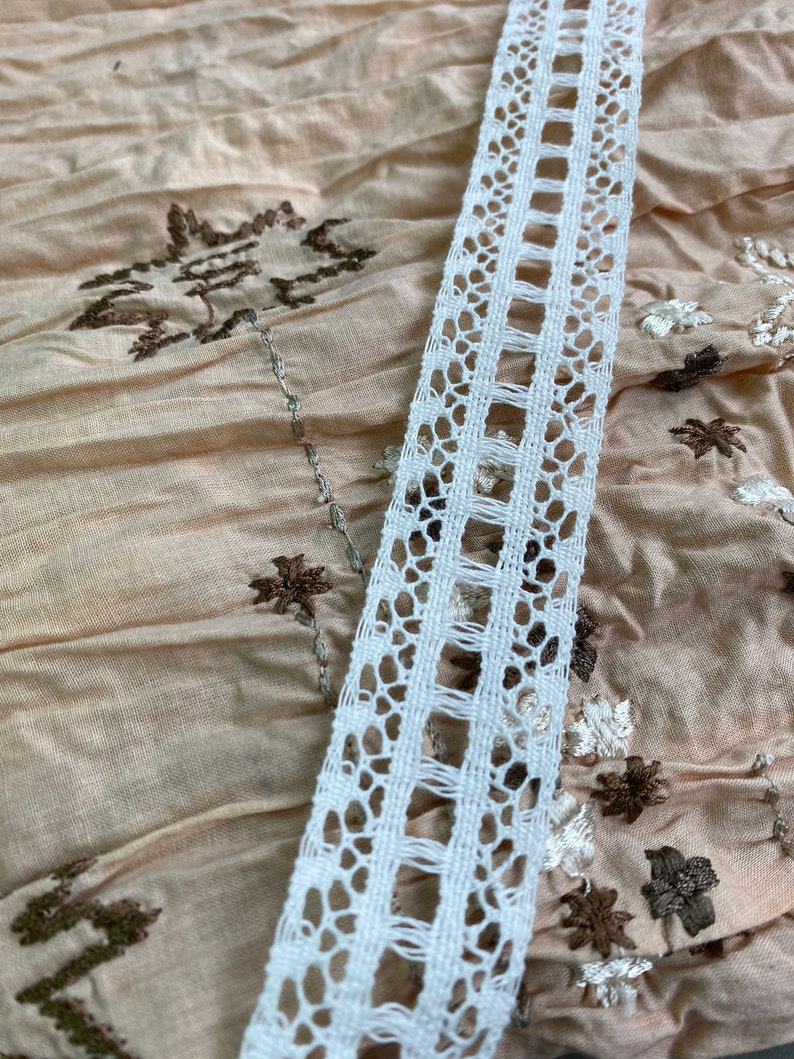 Faggoting Ladder Cotton Cluny Crochet Lace Trim, 1 1/16 Wide, Ivory - Etsy