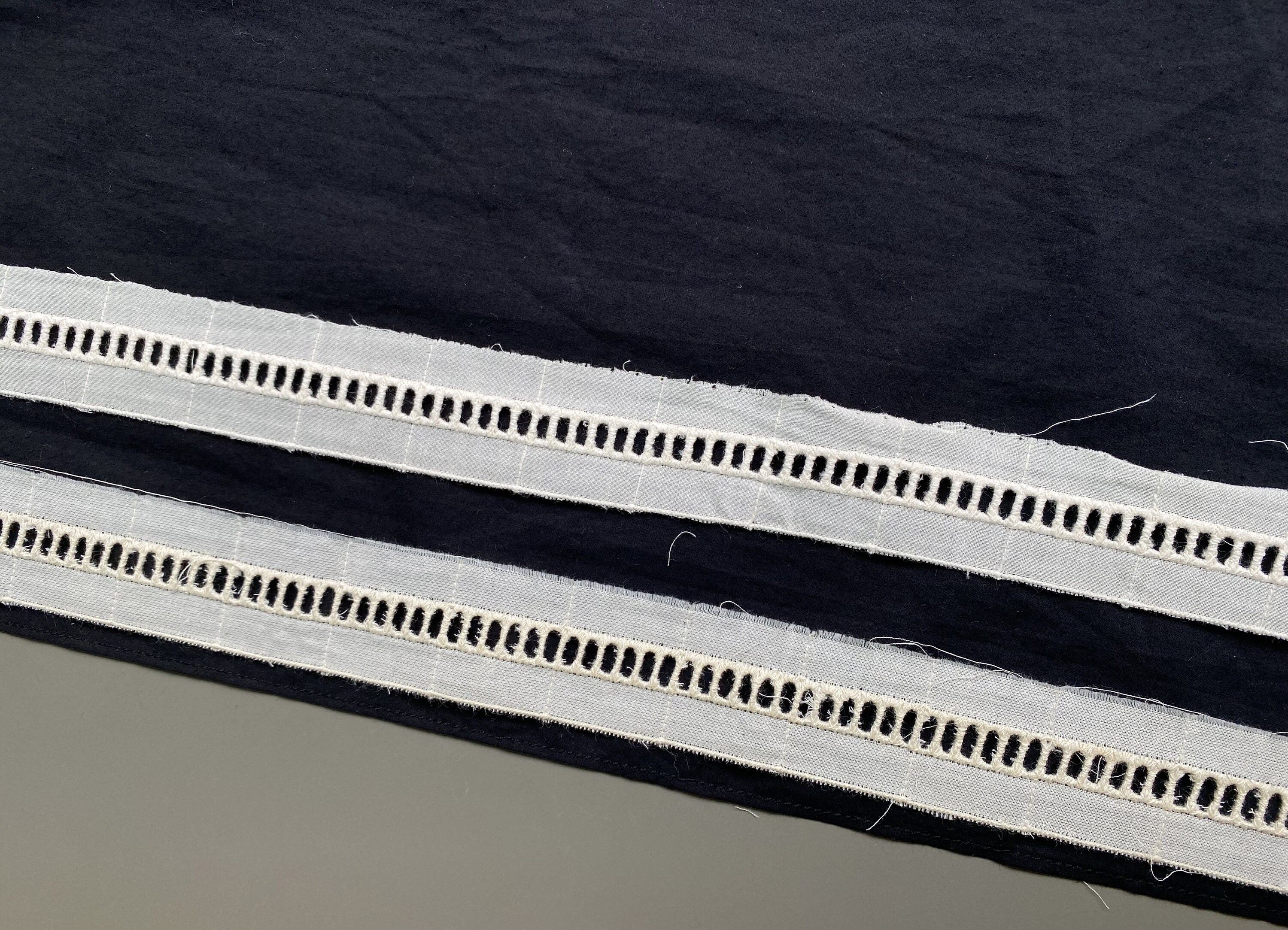 Entredeux Faggoting Ladder Cotton Lace Trim, 1 1/4" (3cm) Wide, Beige ...