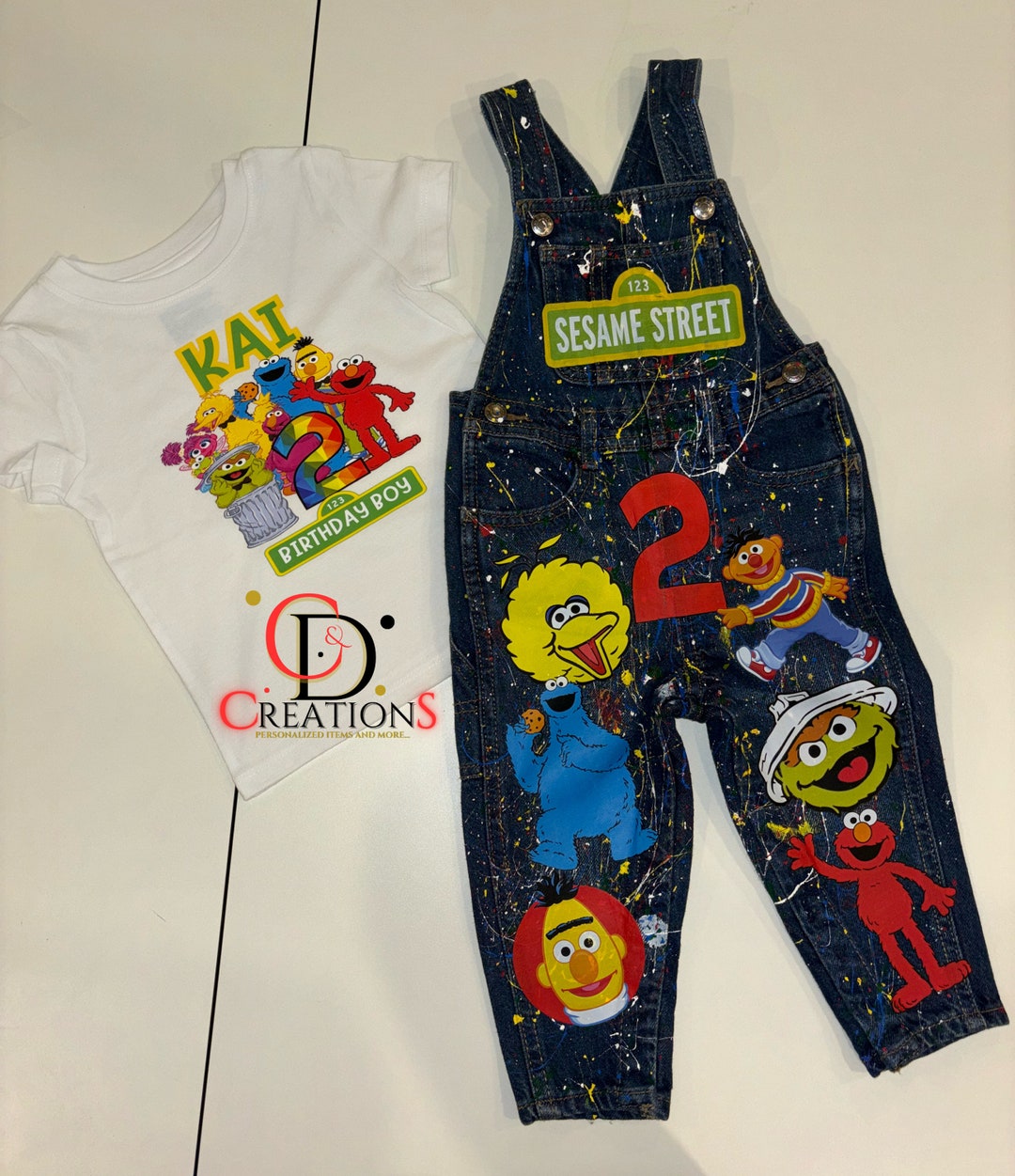 Sesame Street Overalls Outfit, Elmo Overalls Outfit, Sesame. Birthday ...