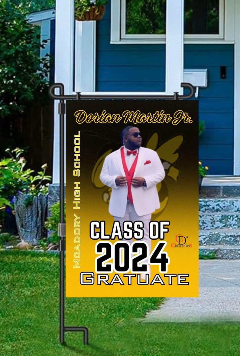 Custom Double-sided Graduation Garden Flag - Etsy