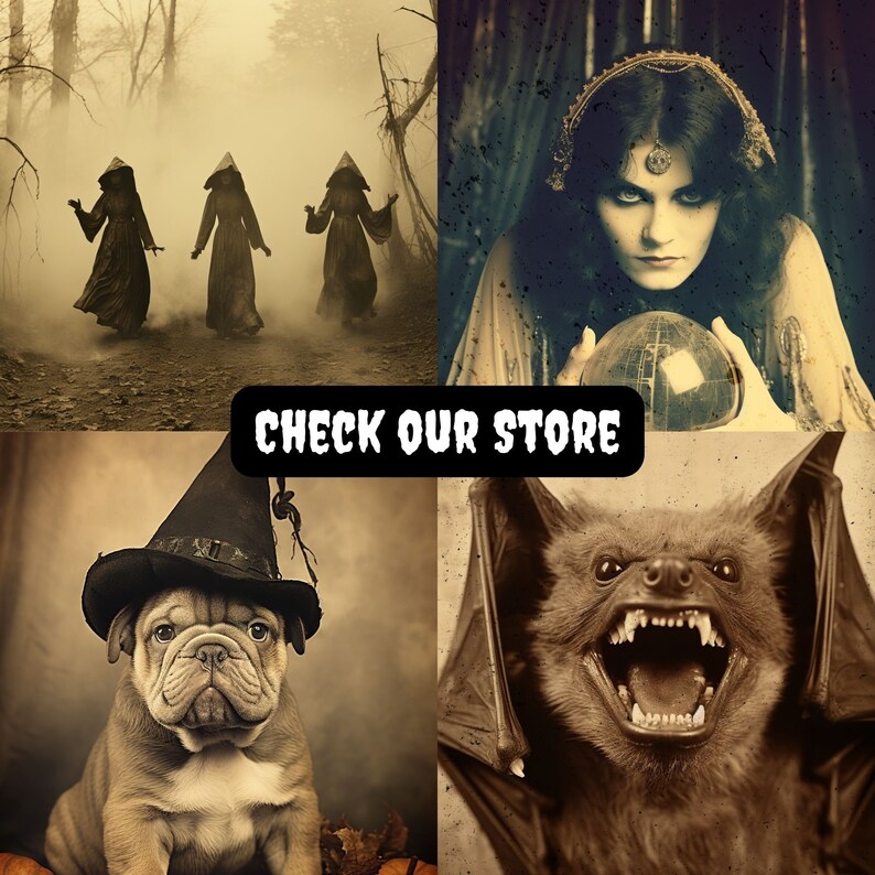 Forgotten Circus Vintage Style Photo Halloween Theme - Etsy
