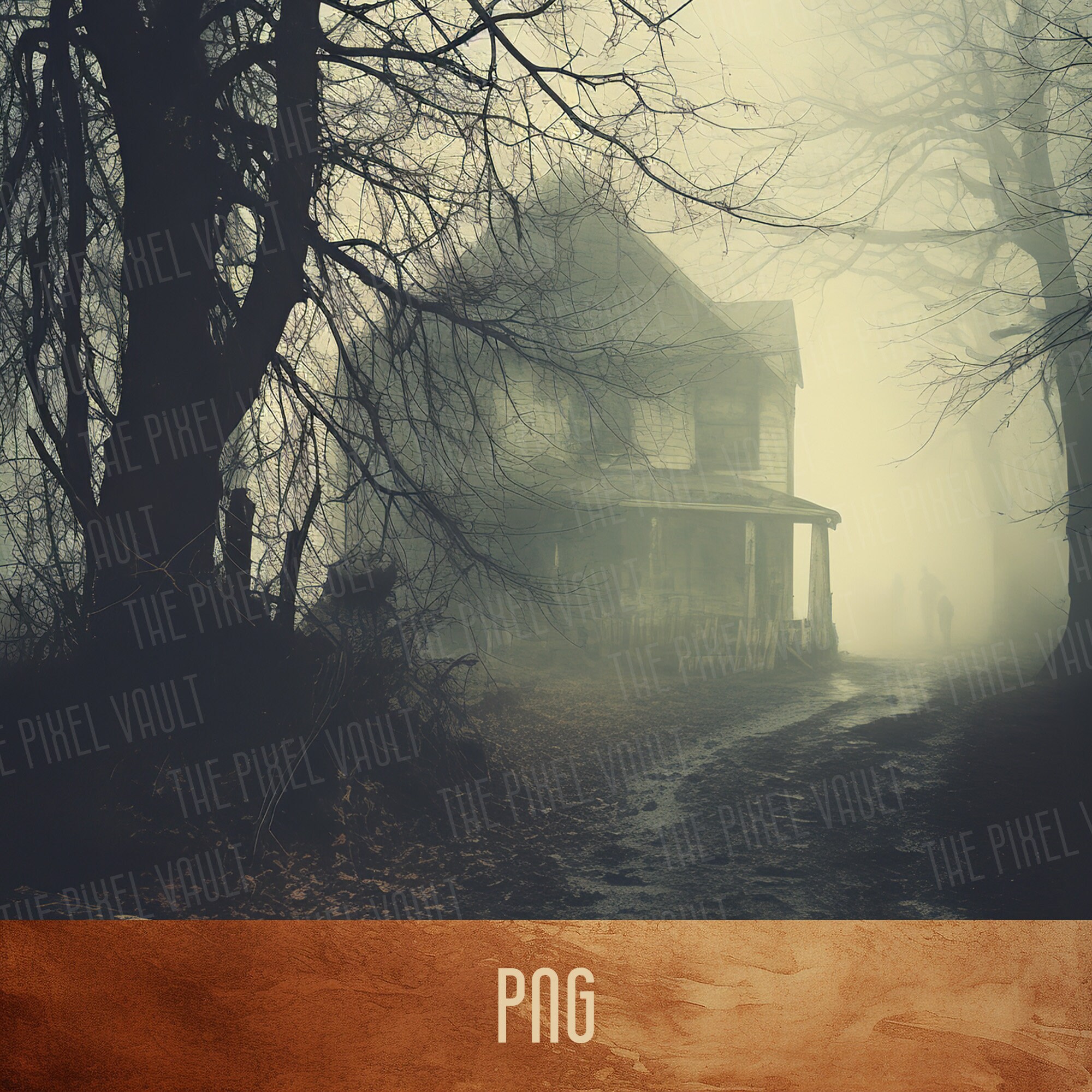 Haunted House, Halloween Theme, Digital Download, 8 in by 10 In - Etsy