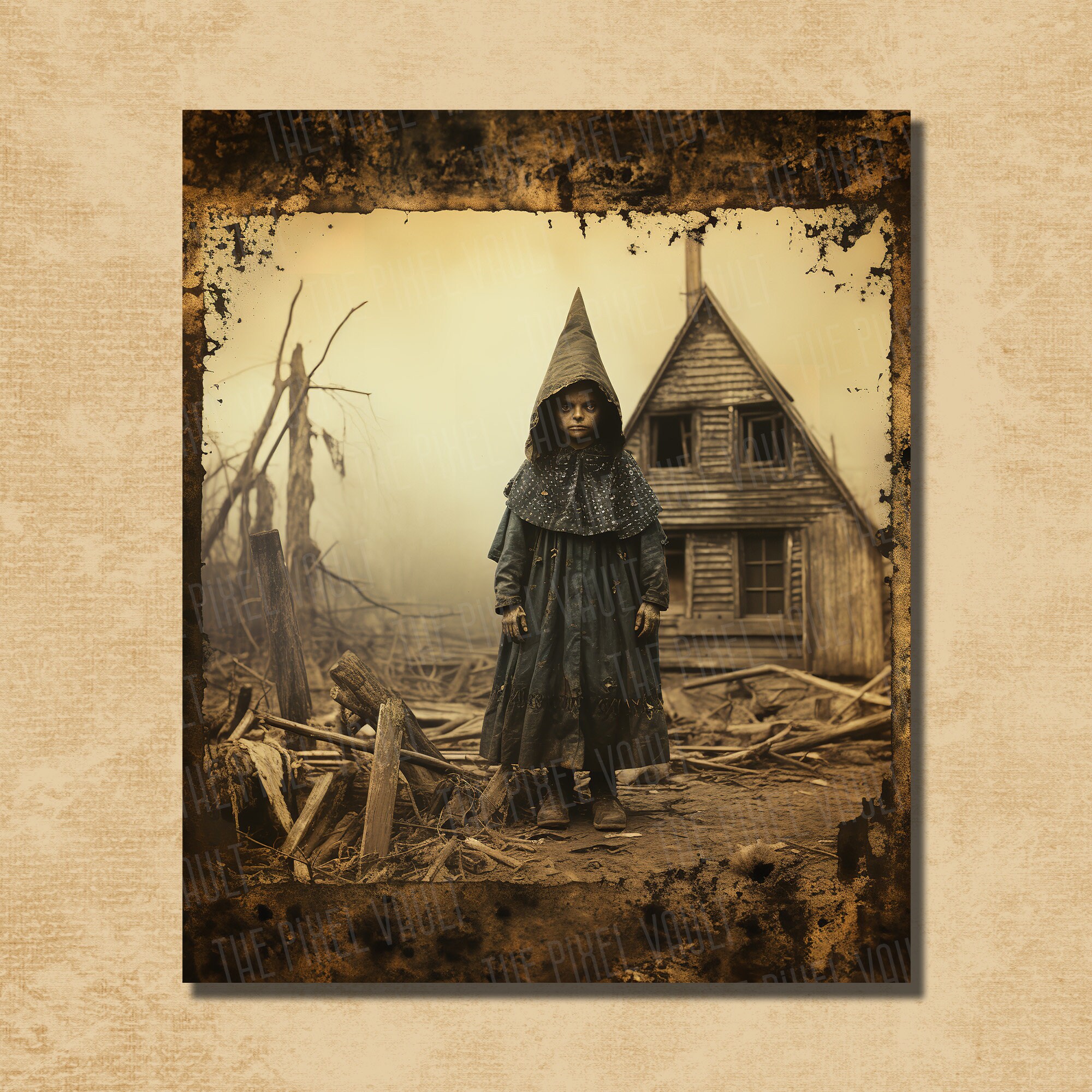 Witch, Vintage Style Photo, Halloween Theme, Digital Download, Multiple ...